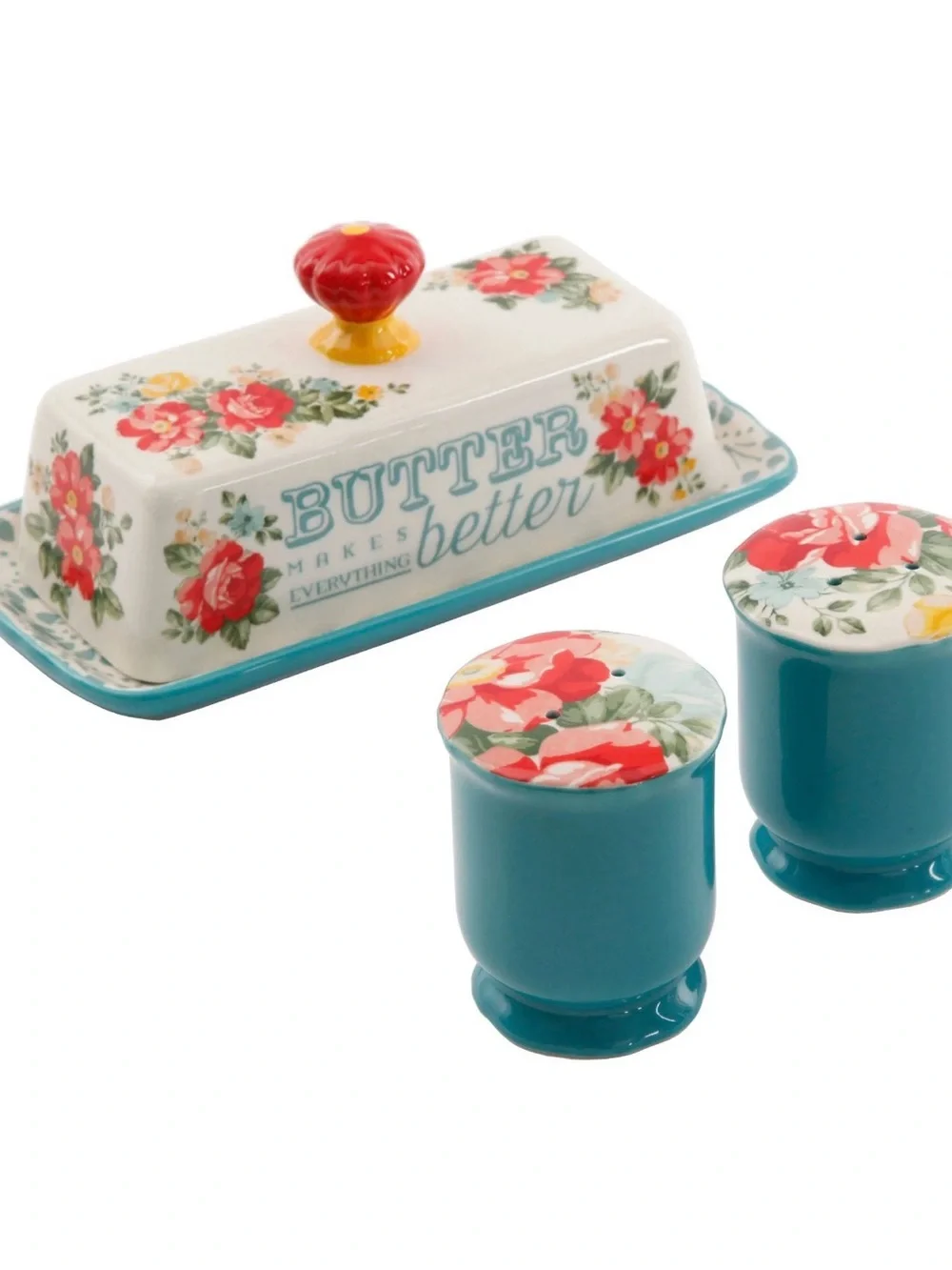 The Pioneer Woman | Dining | The Pioneer Woman Vintage Floral Set Salt ...